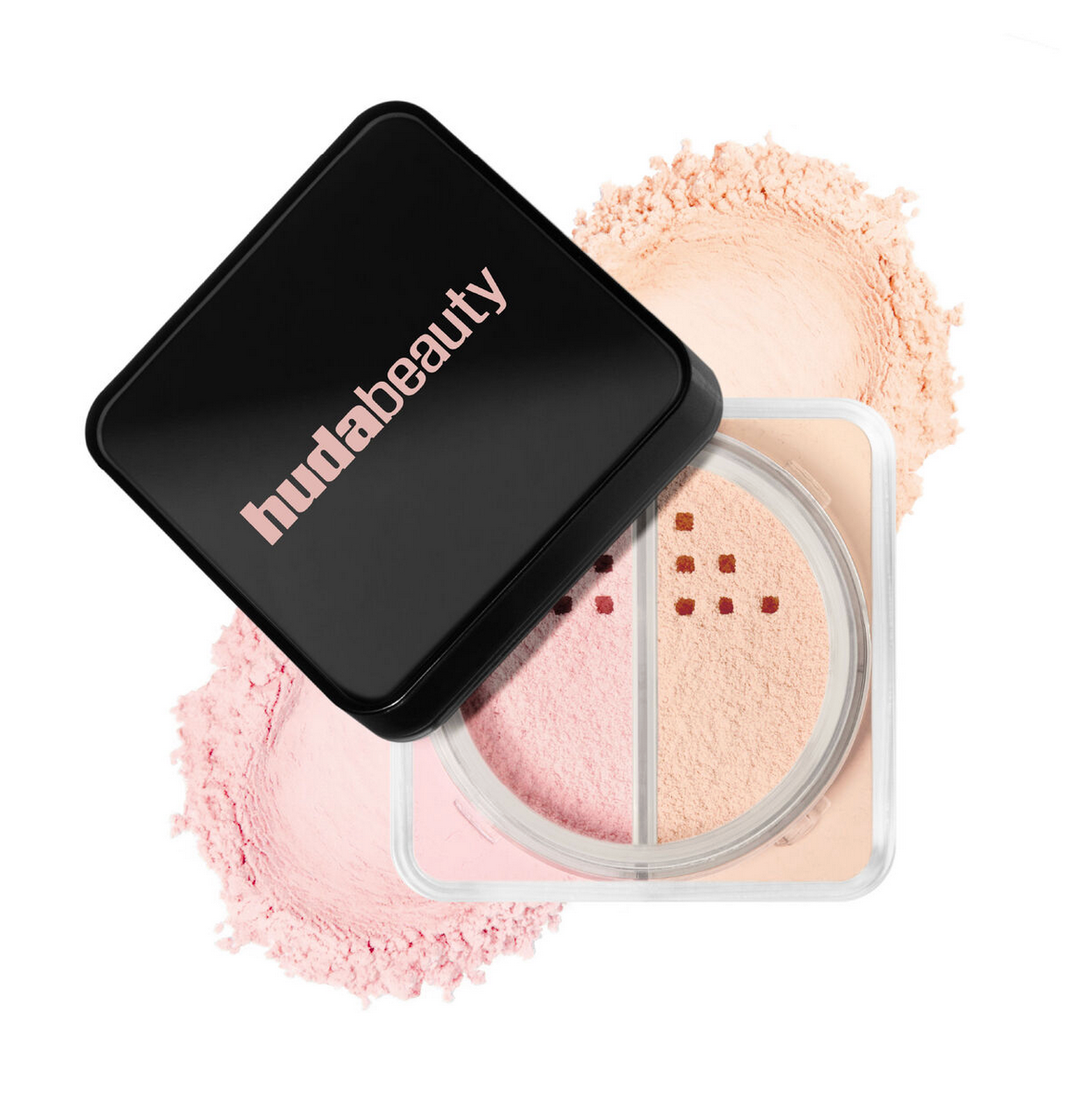 Пудра HUDA BEAUTY Easy Bake Duo 2×6,5 г | Рассыпчатая | Лимитированная | 2 цвета в 1 | Тон Cherry Peach