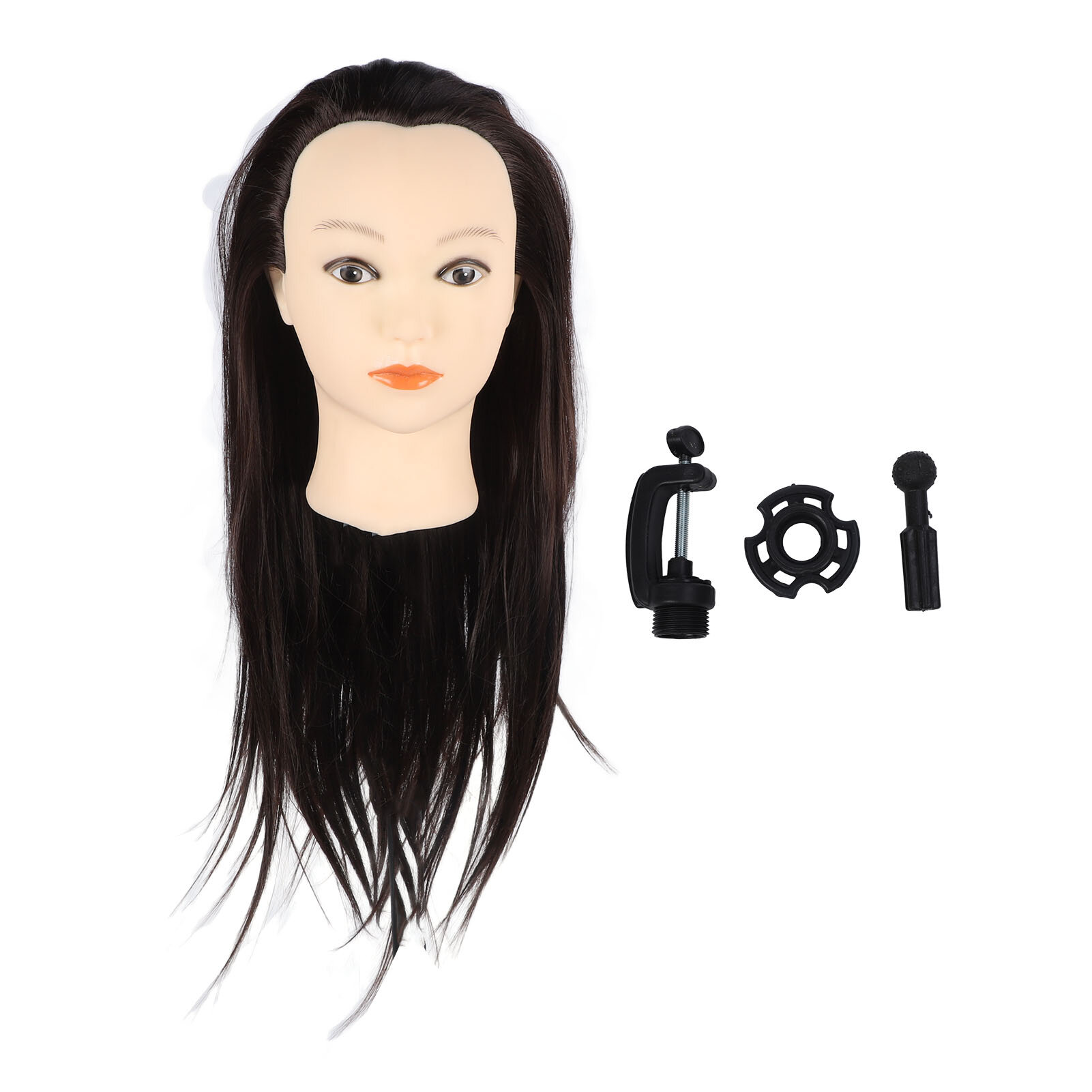 Манекен-голова, прямой манекен, кукольная голова для обучения парикмахерскому искусству и плетению кос.