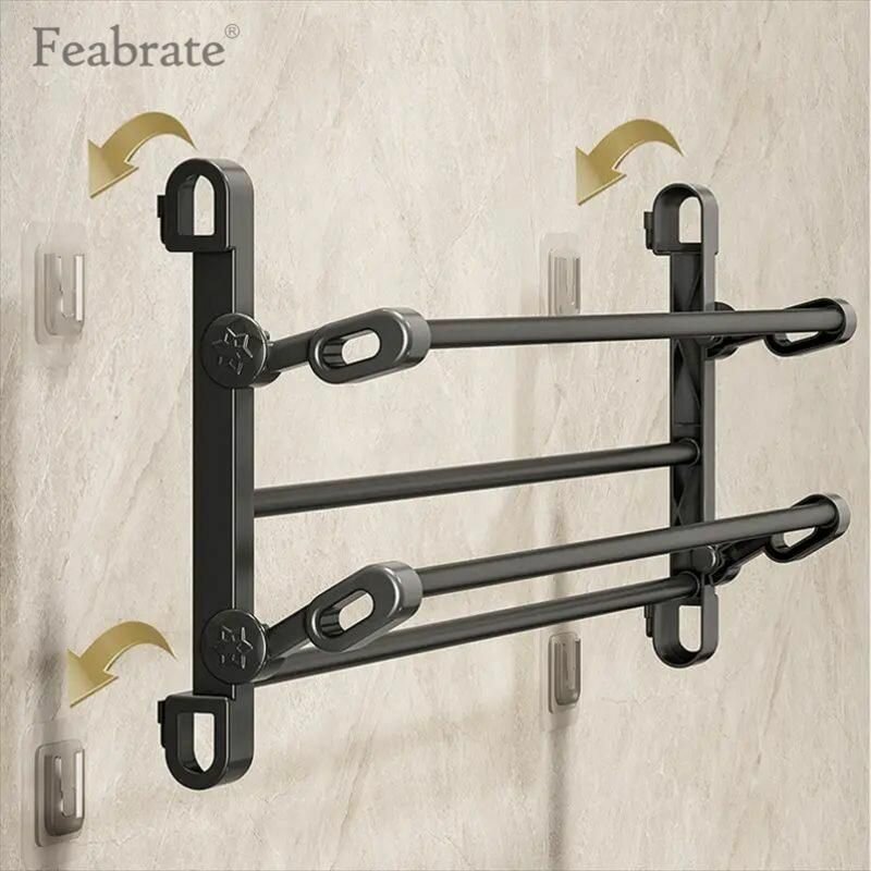 Полка для обуви Складная полка для обуви за дверью, настенная без отверстий, пластик, 12x12x50 см, 116842