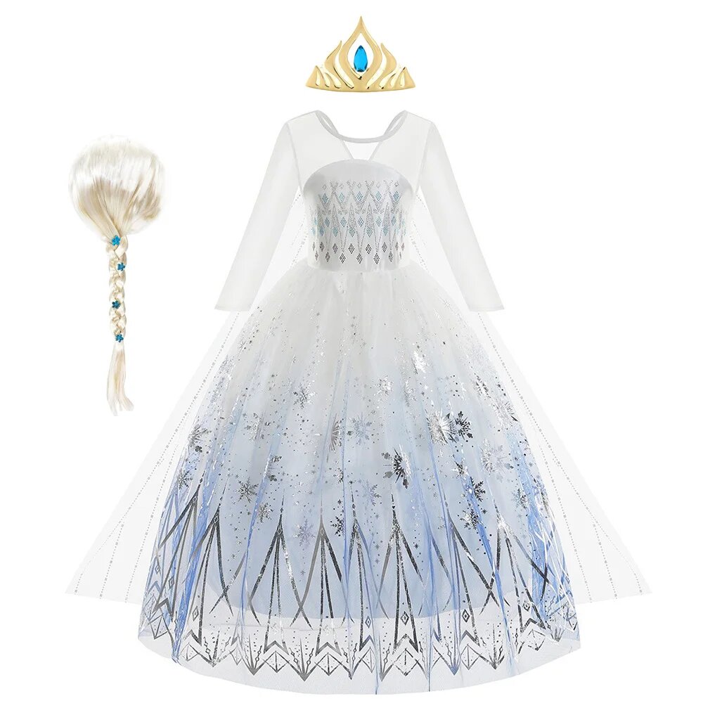 Платье принцессы DreamParty для девочек из хлопка и шифона 2T-tag 100, A2