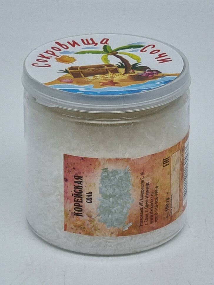 Соль Корейская крупная 100гр в пэт