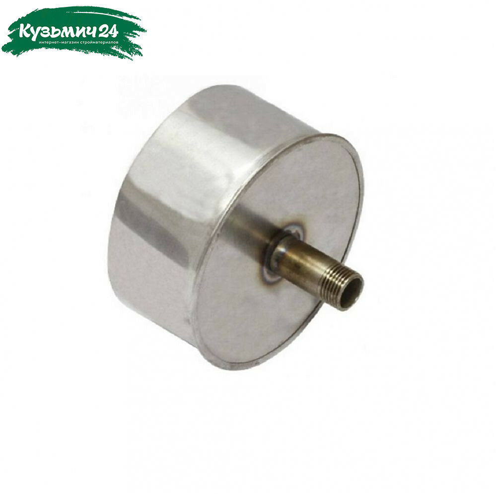 Заглушка внешняя Ferrum для трубы, d 80 мм, нержавеющая сталь 0.5 мм, по конденсату