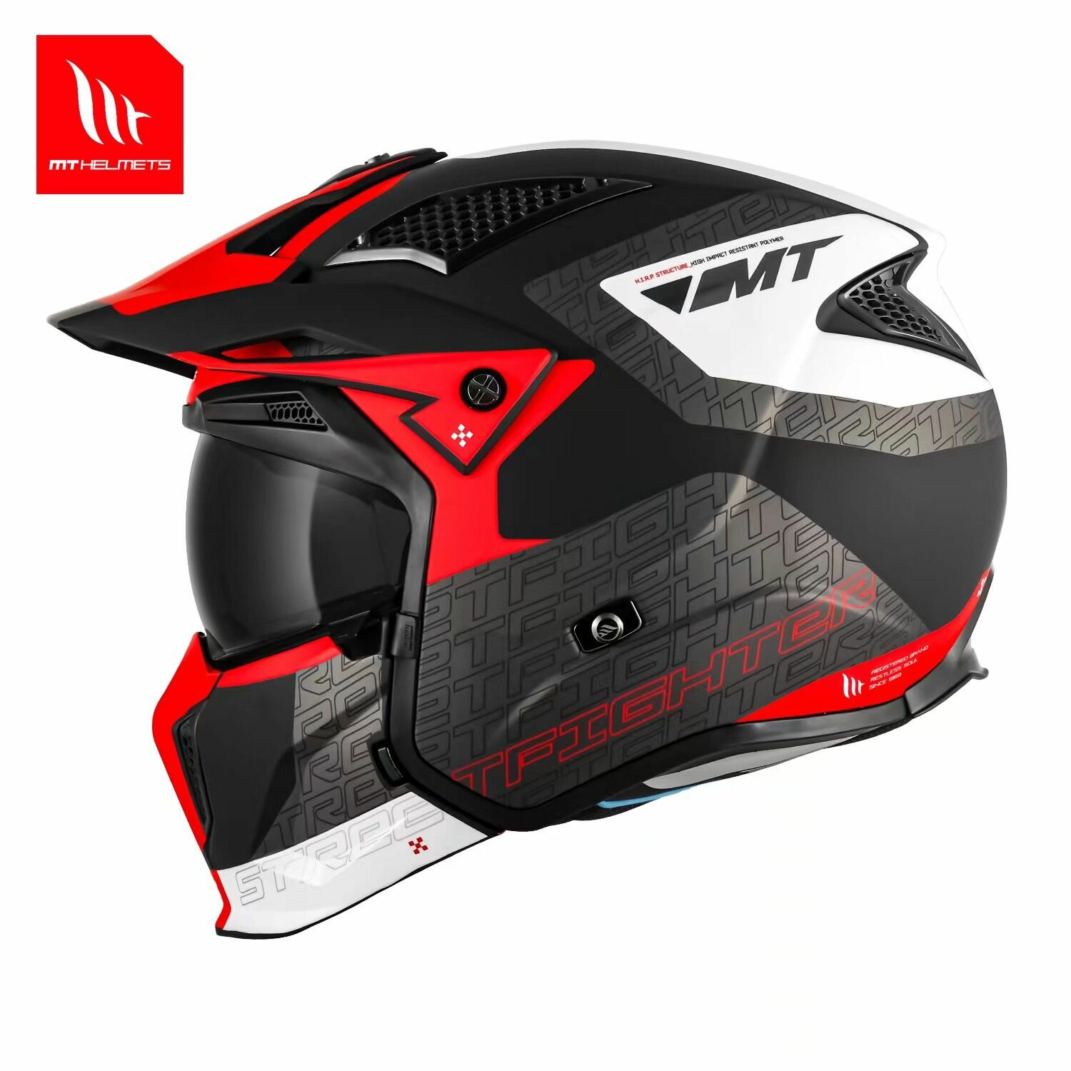 MT HELMETS Мотошлем, цвет: красный, размер: XXXL