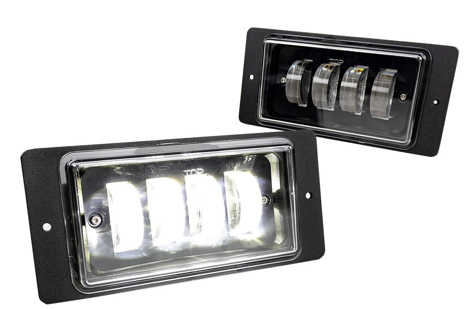 ПТФ светодиодные Эконом, 4 линзы, 36W, 2600lux на ВАЗ 2110-2112, 2113-2115, Шевроле Нива до 2009 г. в.