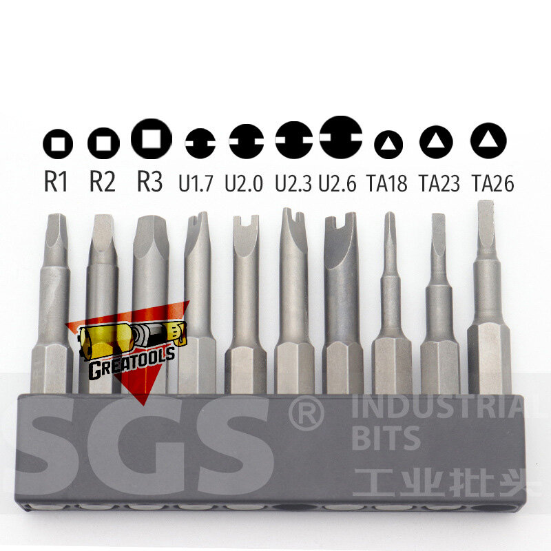 Набор бит специальных 50мм, 10 предметов, сталь S2