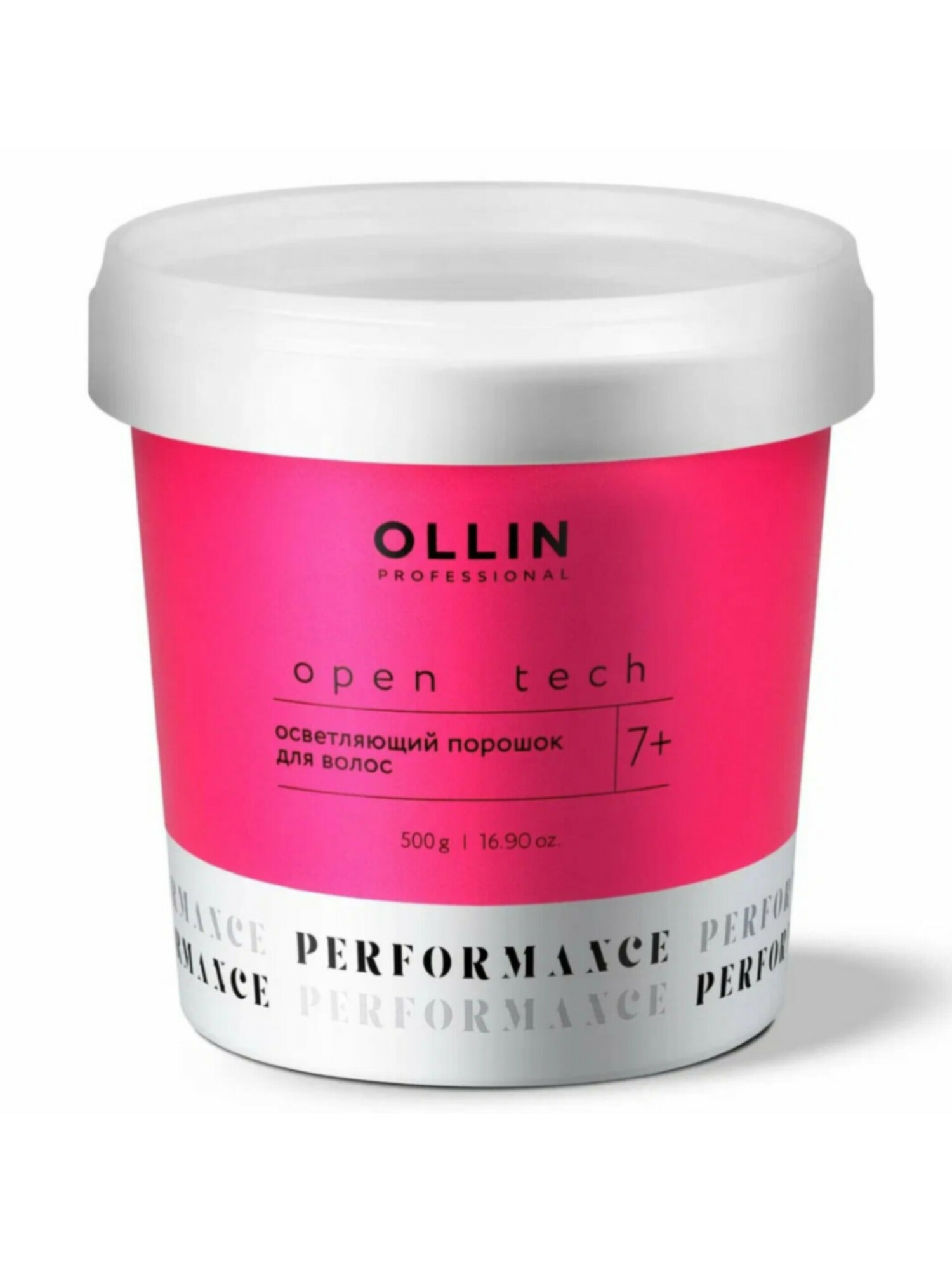 OLLIN PROFESSIONAL PERFORMANCE Осветляющий порошок для открытых техник обесцвечивания волос 500г.