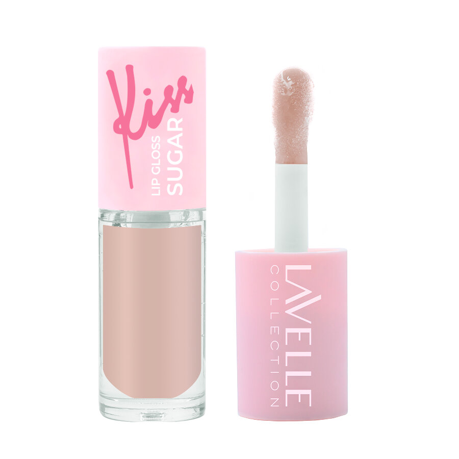 Lavelle Collection, Блеск для губ глянцевый SUGAR KISS 01 мерцающий бежевый