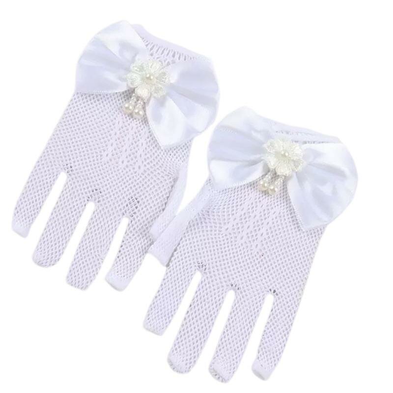 Детские перчатки-Белые