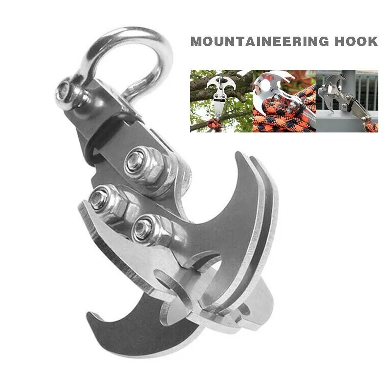Гравитационный Открытый Альпинистский Крюк Из Нержавеющей Стали Многофункциональные Когти Для Выживания