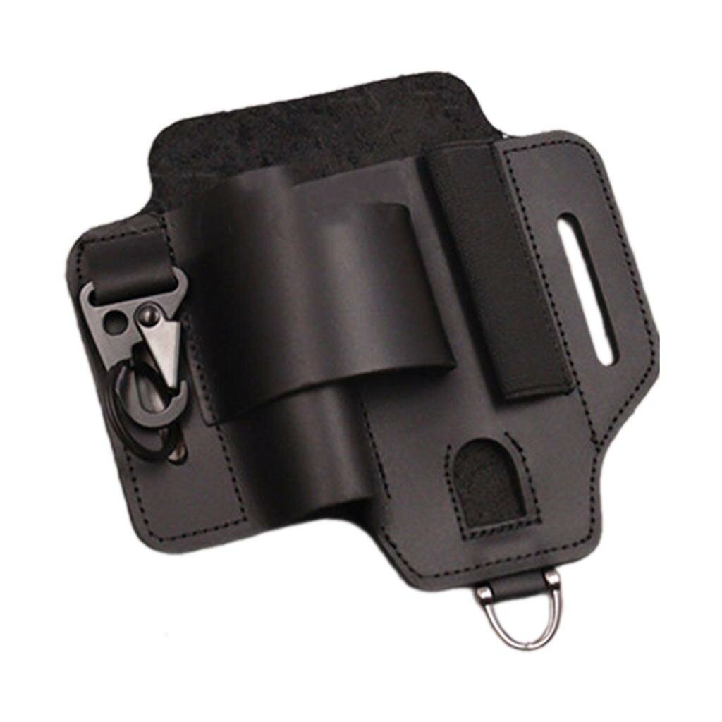 Чехол для мультитула и фонарика, Черный цвет - Воловья Кожа