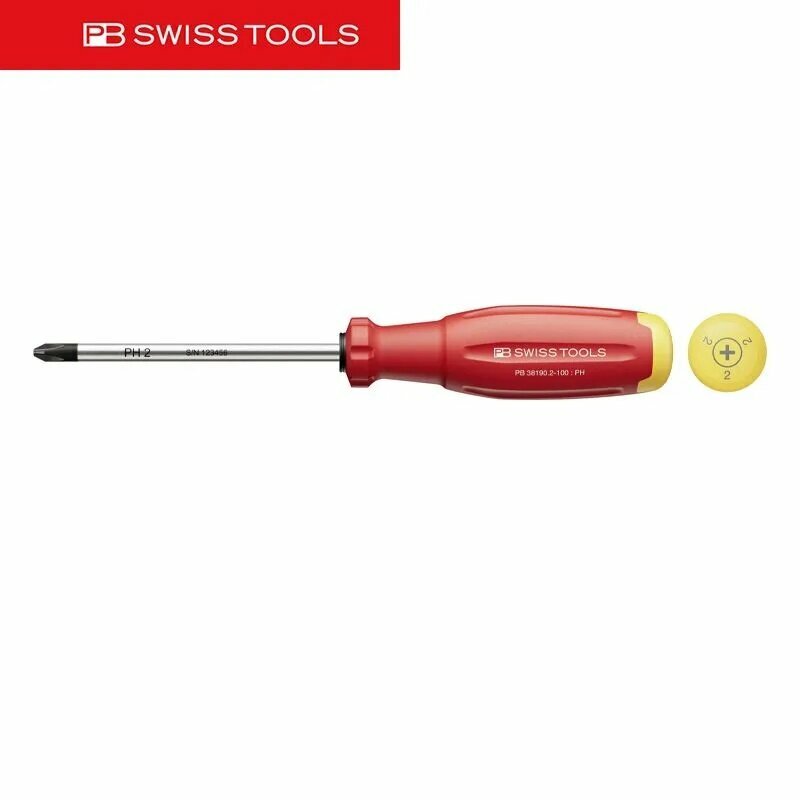 PB SWISS TOOLS Новая модель двойного компонента EVO крестовая отвертка PB 38190.2-100