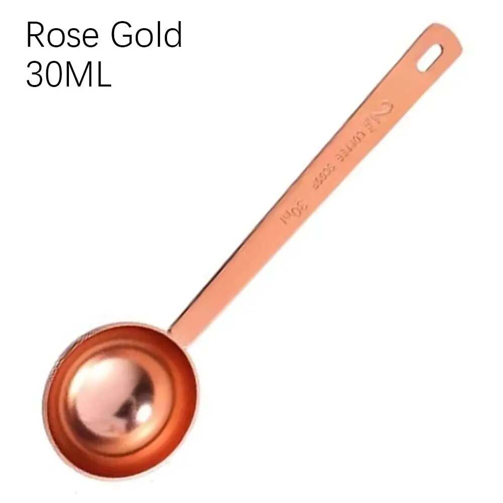 Мерная ложка из нержавеющей стали 5/10/15/20/30 мл Rose Gold-30ML