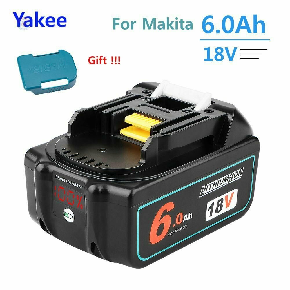 Сменное зарядное устройство Yakee BL1860 18V, быстрая зарядка литий-ионных аккумуляторов, совместимость с ударной дрелью и бензопилой