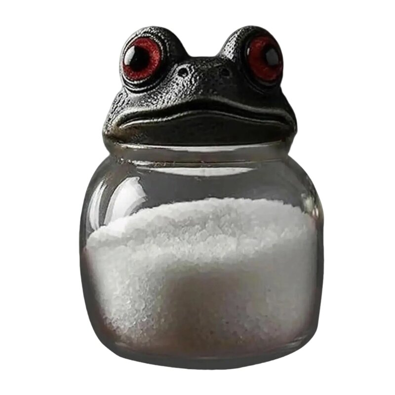 Органайзер Frogs Designs Стеклянная банка для специй ручной работы с крышкой для хранения на кухне и декоративного украшения