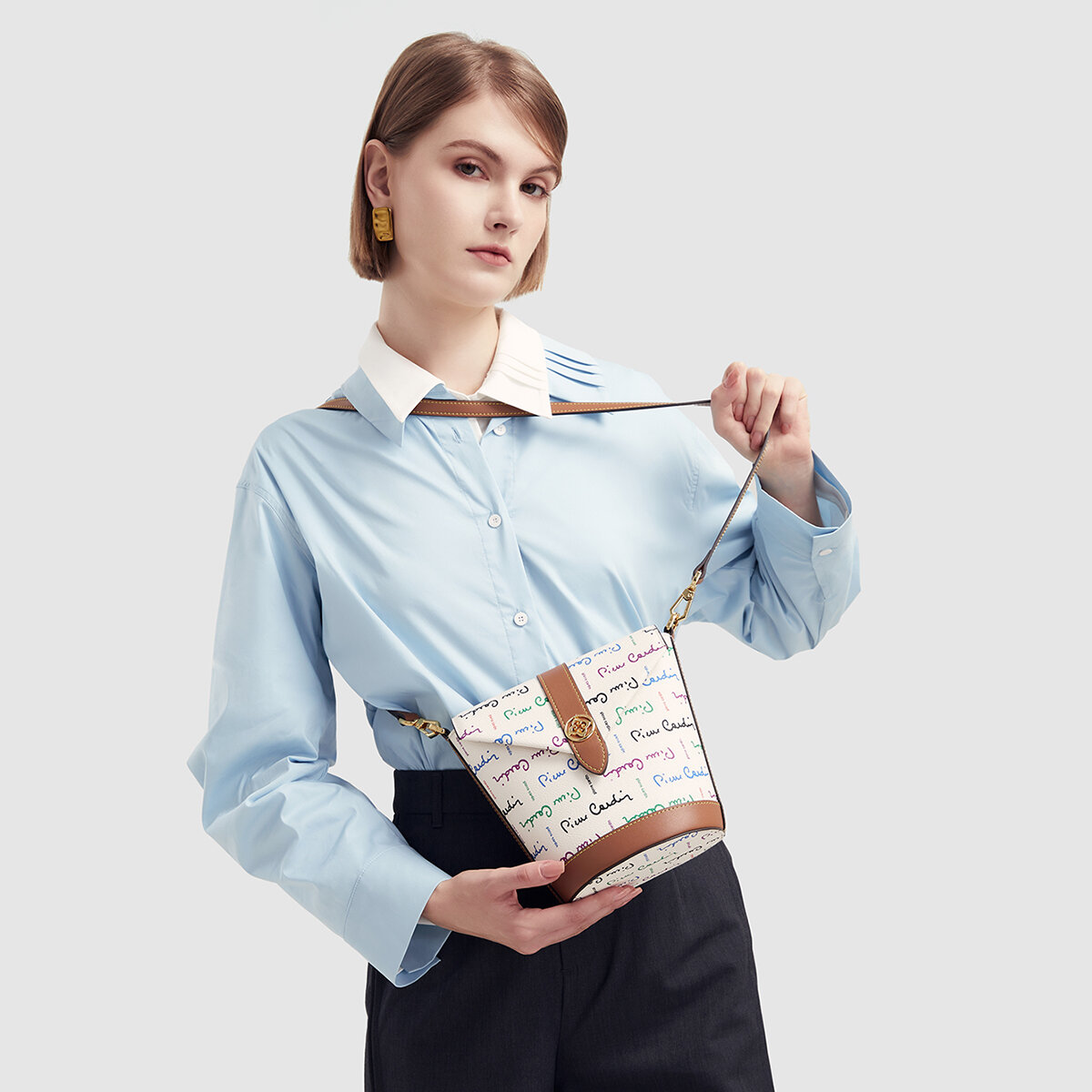 Сумка Pierre Cardin, экрю — фото 1