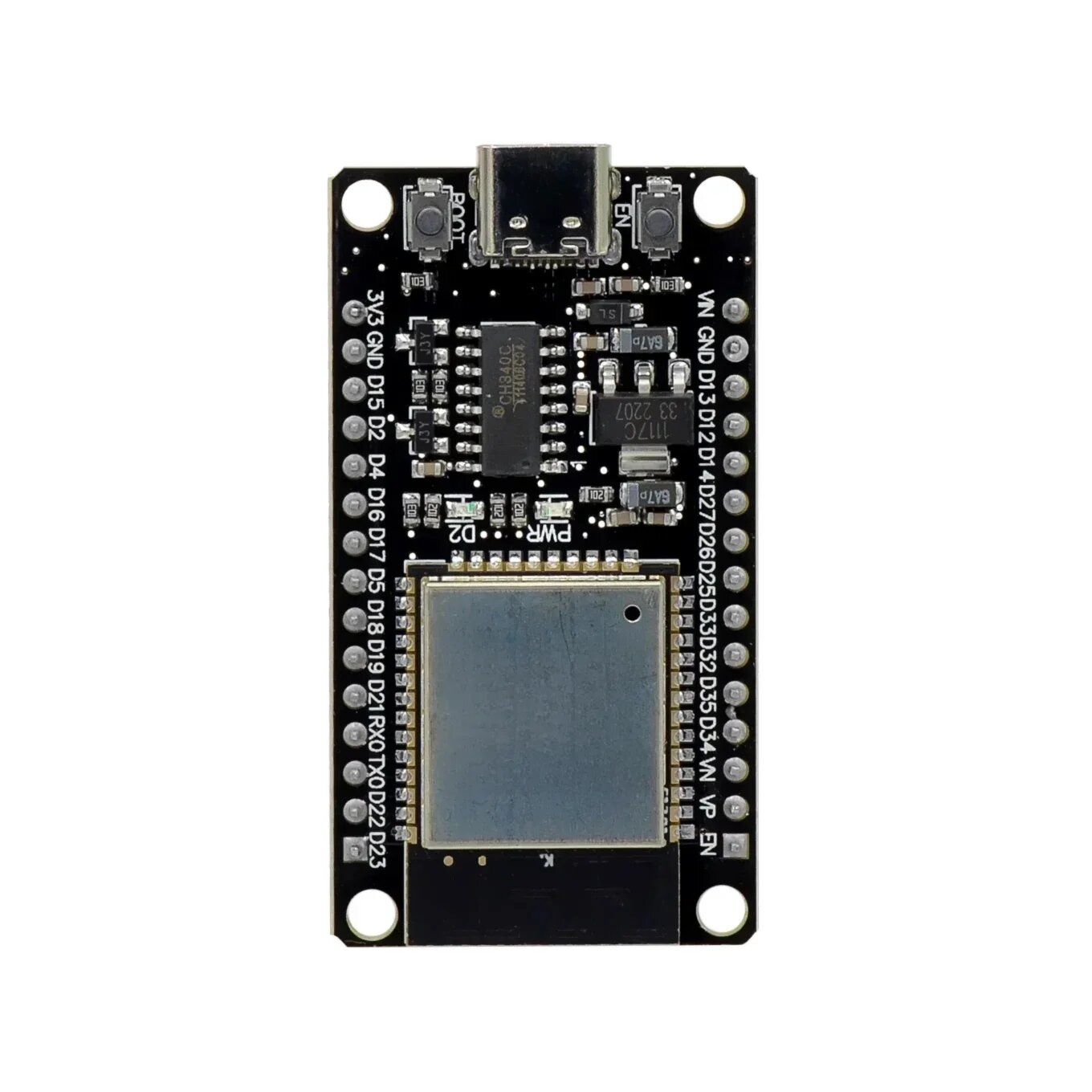 Модуль ESP32 CH340C TYPEC, черный