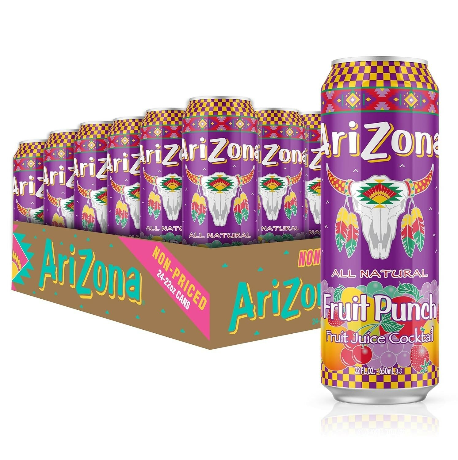 Arizona Fruit Punch With All Natural Flavors 0,68л./24шт. Аризона