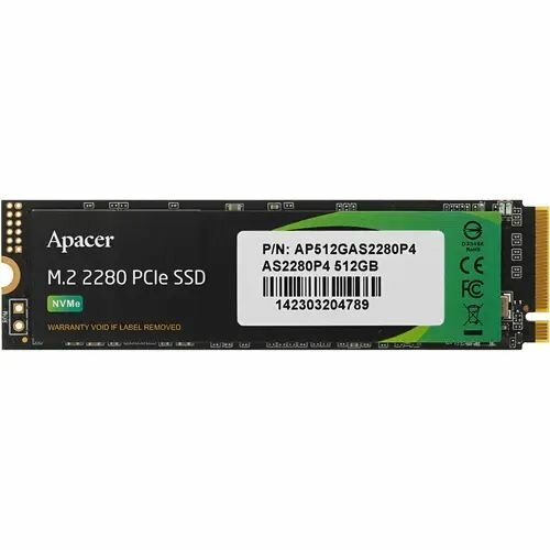 Жесткий диск SSD M.2 2280 512GB Apacer AS2280P4 (AP512GAS2280P4-1)