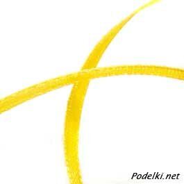 Атласная лента ATL-8013 желтая 3 мм, цена за 30 м.