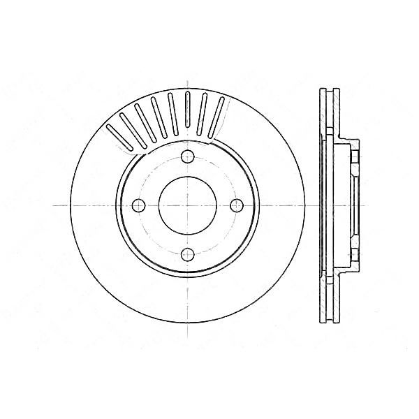 STELLOX 6020-2549V-SX (11014640 / 1148202 / 1320585) диск тормозной передний\ Ford (Форд) Focus (Фокус)