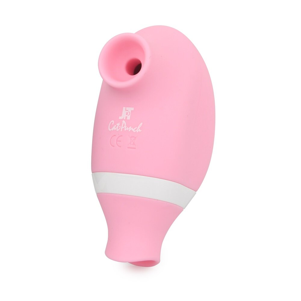 Вакуумный массажер CatPunch F FUNKY PINK, Лизунчик с имитацией языка