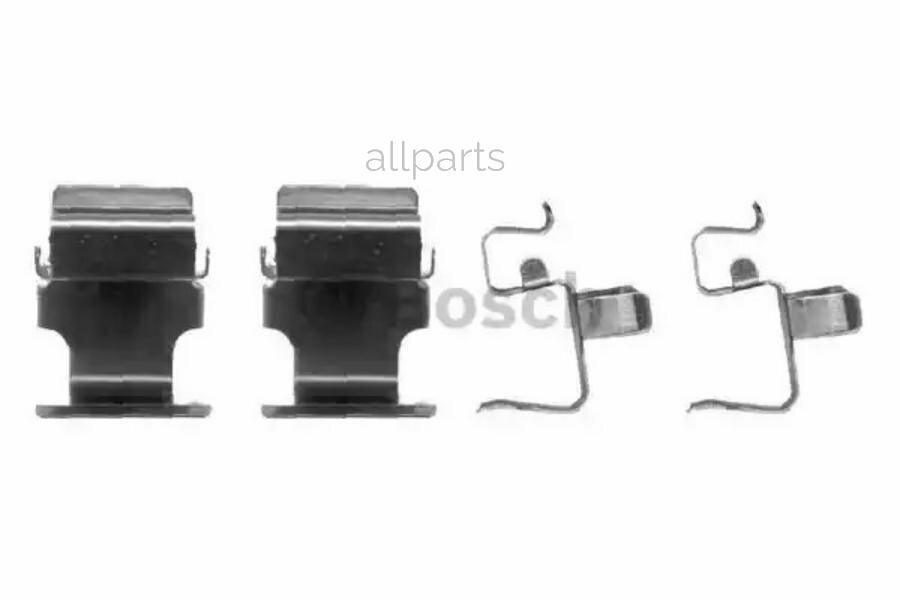 BOSCH 1987474428 Комплект монтажный дисковых тормозных колодок | зад прав/лев |