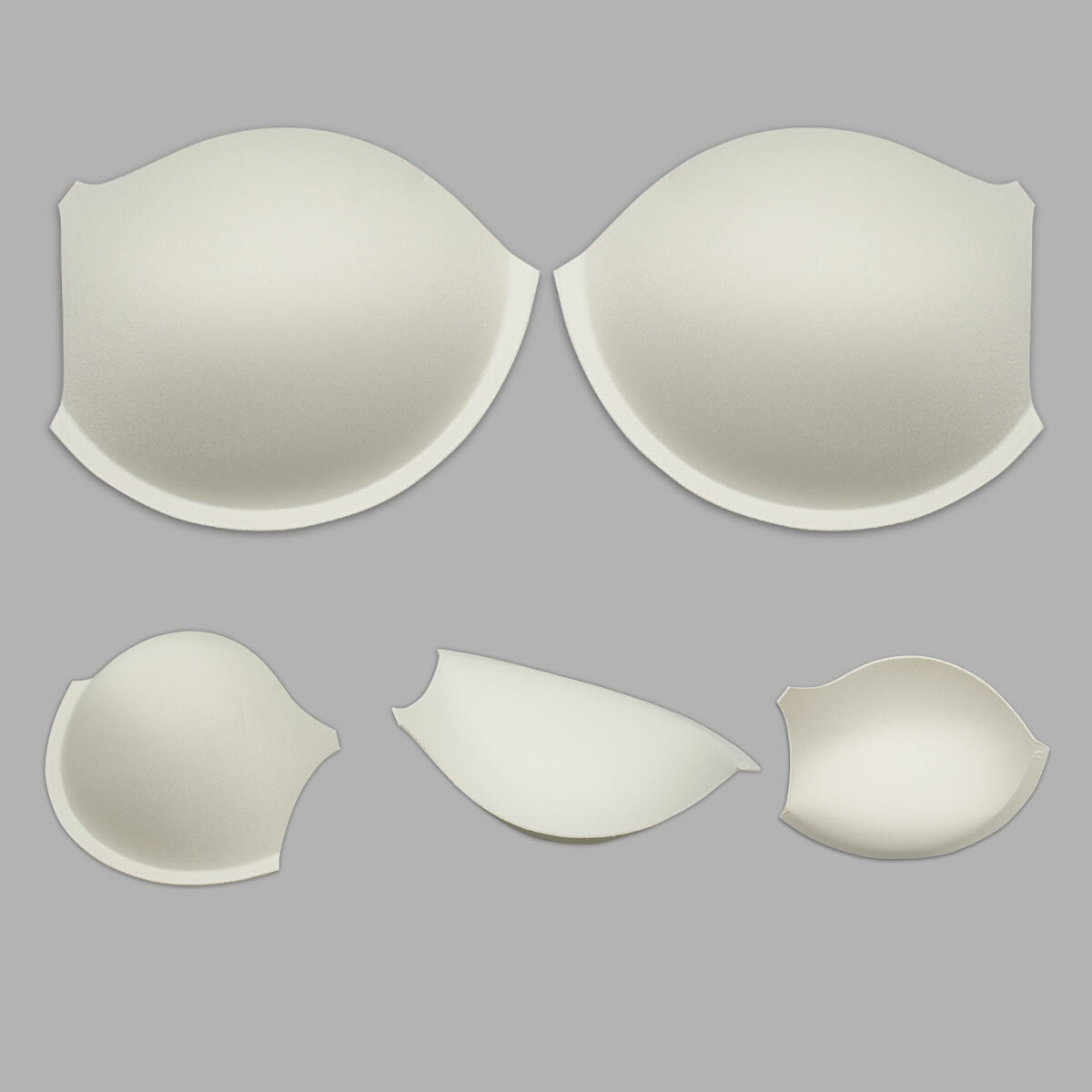 Чашечки для бюстгальтера с уступом под бретель, с эффектом push-up, AC-50, размер 65 (приглушенный белый), 1 пара