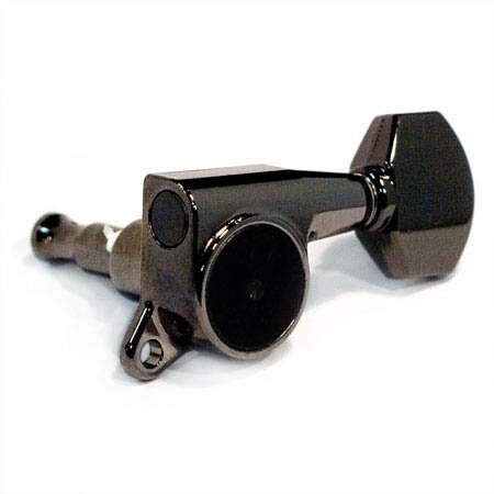 Колок одиночный GOTOH SG381-HAPM-07, Long, левый, черный