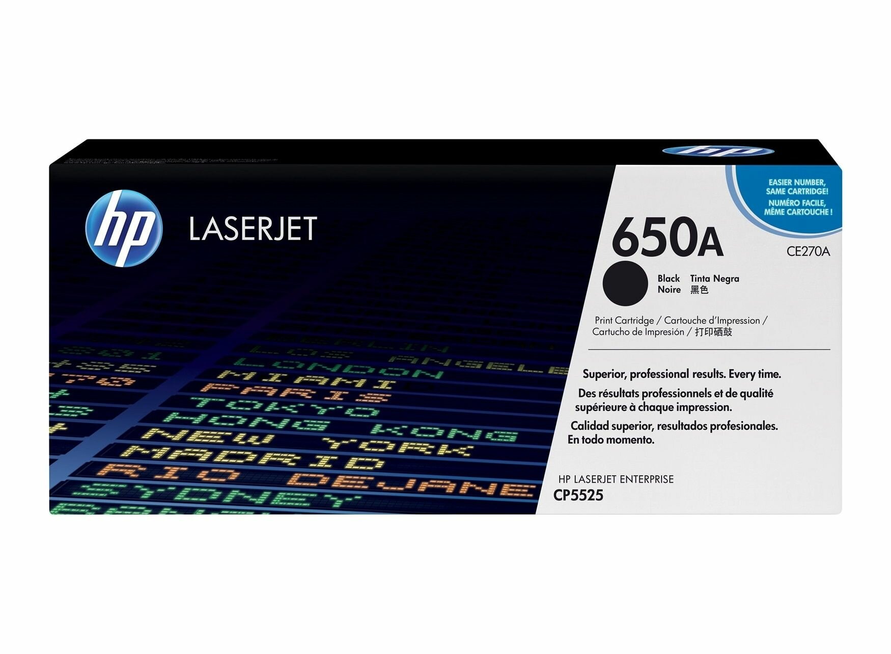 Картридж для лазерного принтера HP 650A Black (CE270A), официальная гарантия