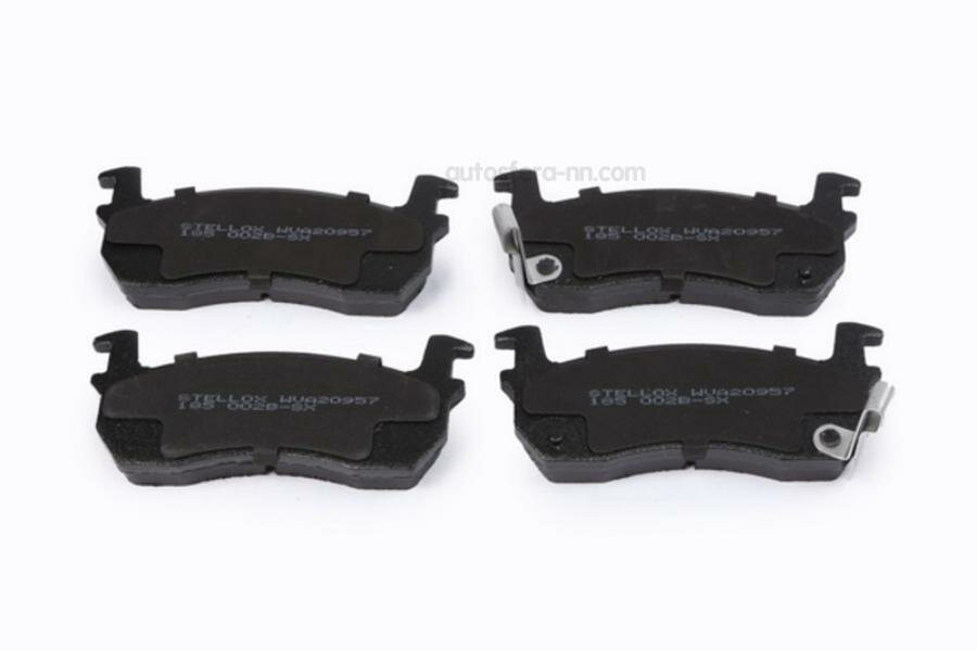 STELLOX 185002BSX колодки дисковые передние! с антискрип. пластинами\ Nissan Micra 1.0-1.2 82-92