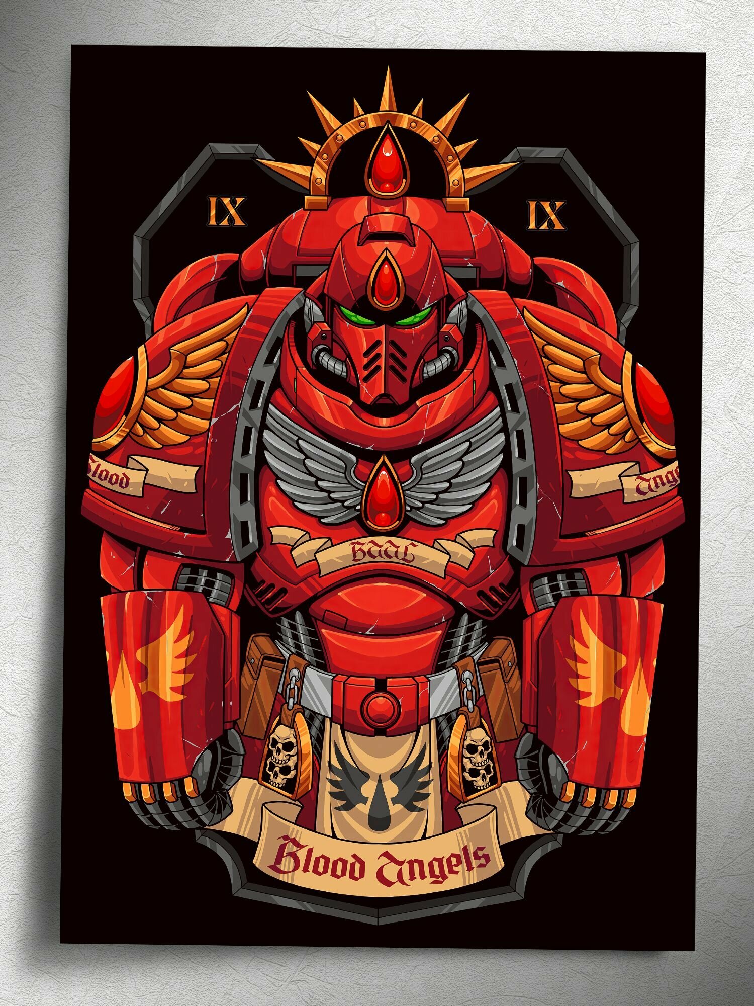 Постер: Орден Кровавых Ангелов (Вархаммер 40000, Warhammer)