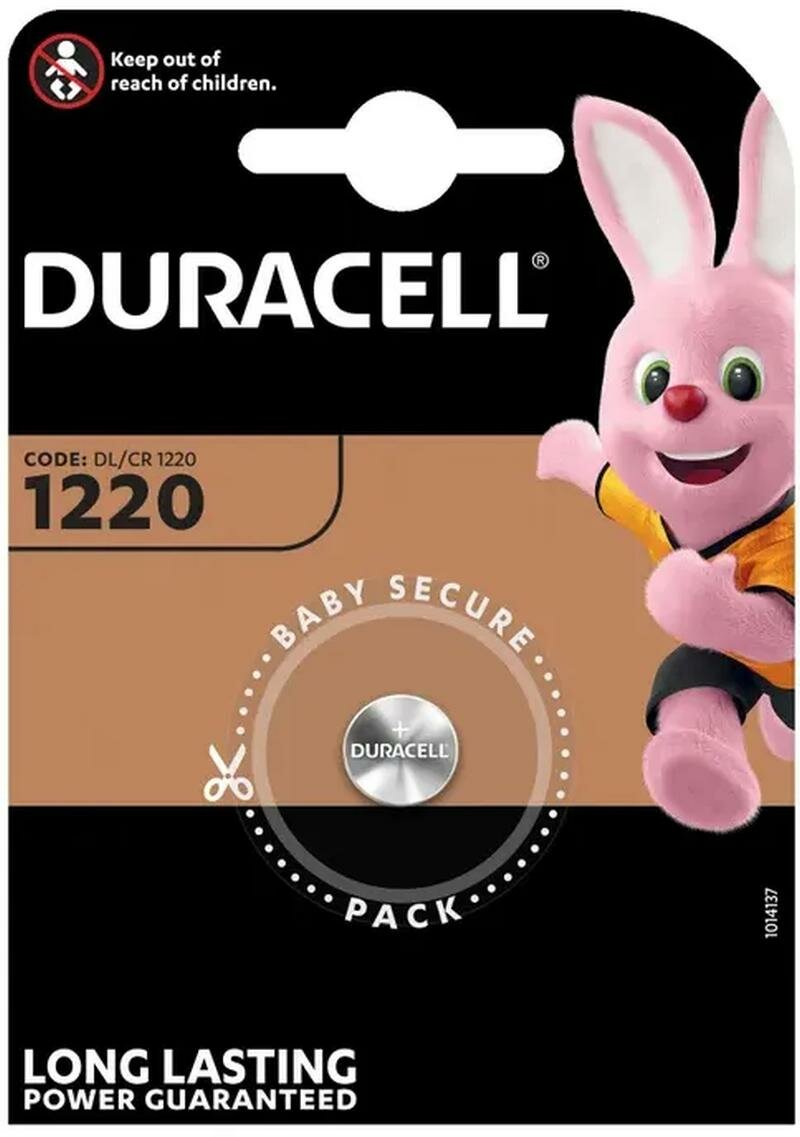 Батарейки DURACELL 5007991 1220-1BL литиевая 3v 1шт. DURACELL-1220-1BL
