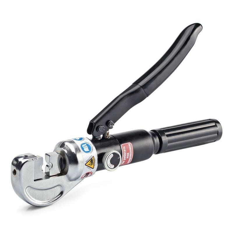 Пресс гидравлический ручной ПГРс-70 серия профи для опрессовки неизолированных наконечников и гильз с клапаном АСД (КВТ)