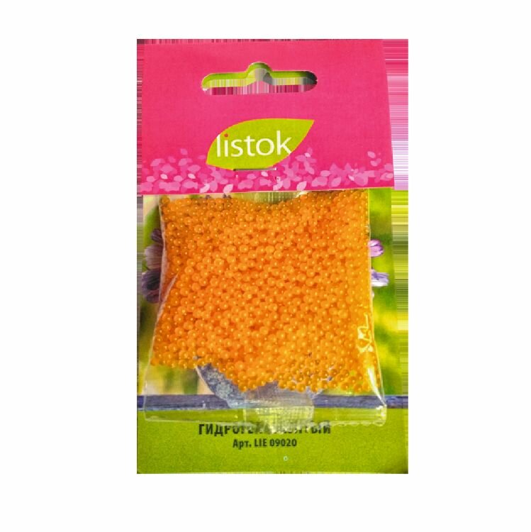 Гидрогель LISTOK для комнатных растений 20 г желтый