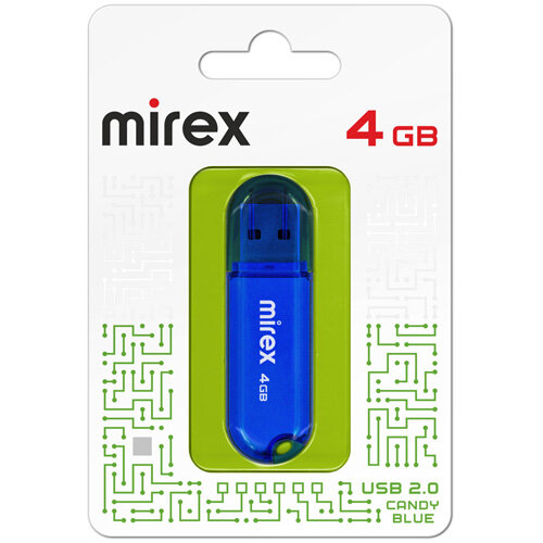 Flash Drive USB 4 Гб Mirex Candy Blue - синий