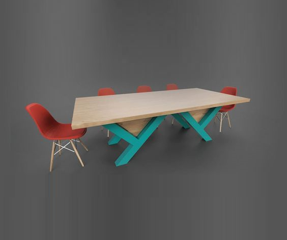 Конференц-стол для переговоров, промышленный дизайн Ермани, 220*120 см