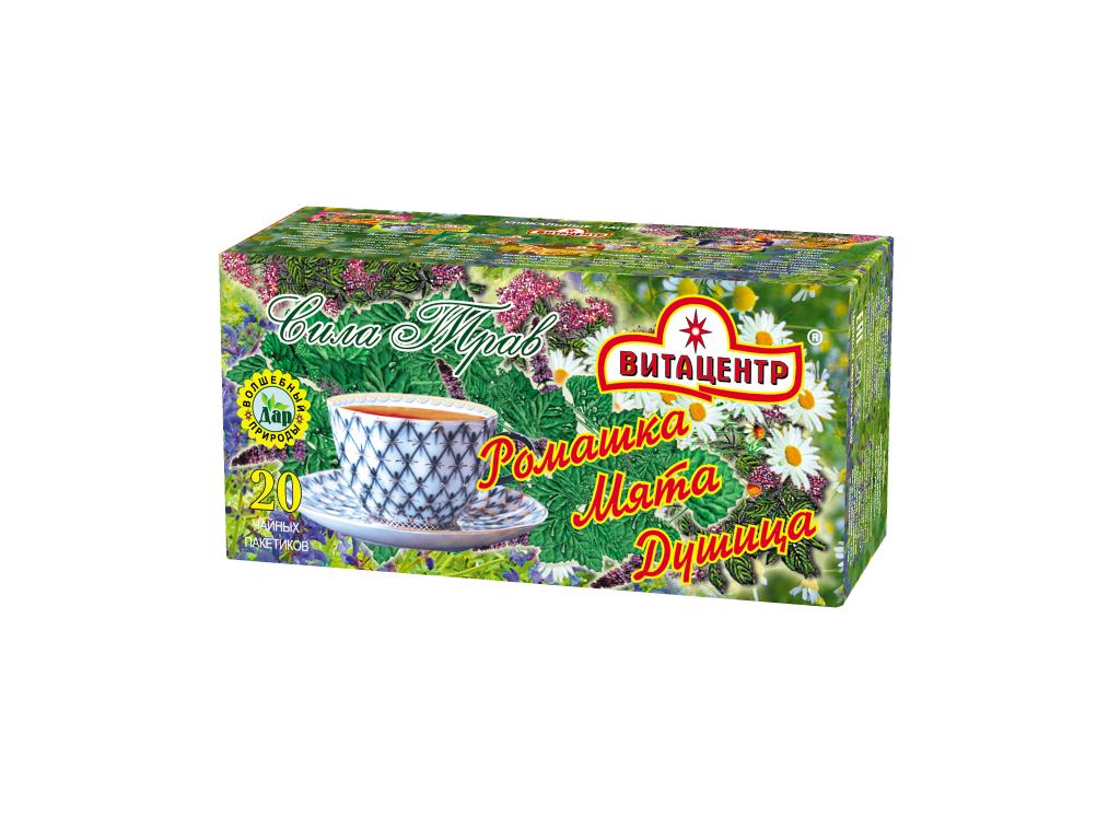 Чайный напиток Витацентр "Ромашка-Мята-Душица" 3 пачки