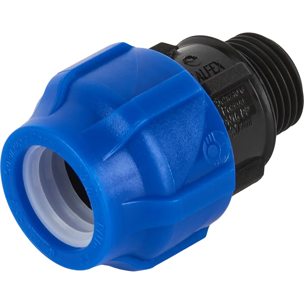 Муфта переходная ПНД Valfex ø1/2"х20 мм наружная резьба