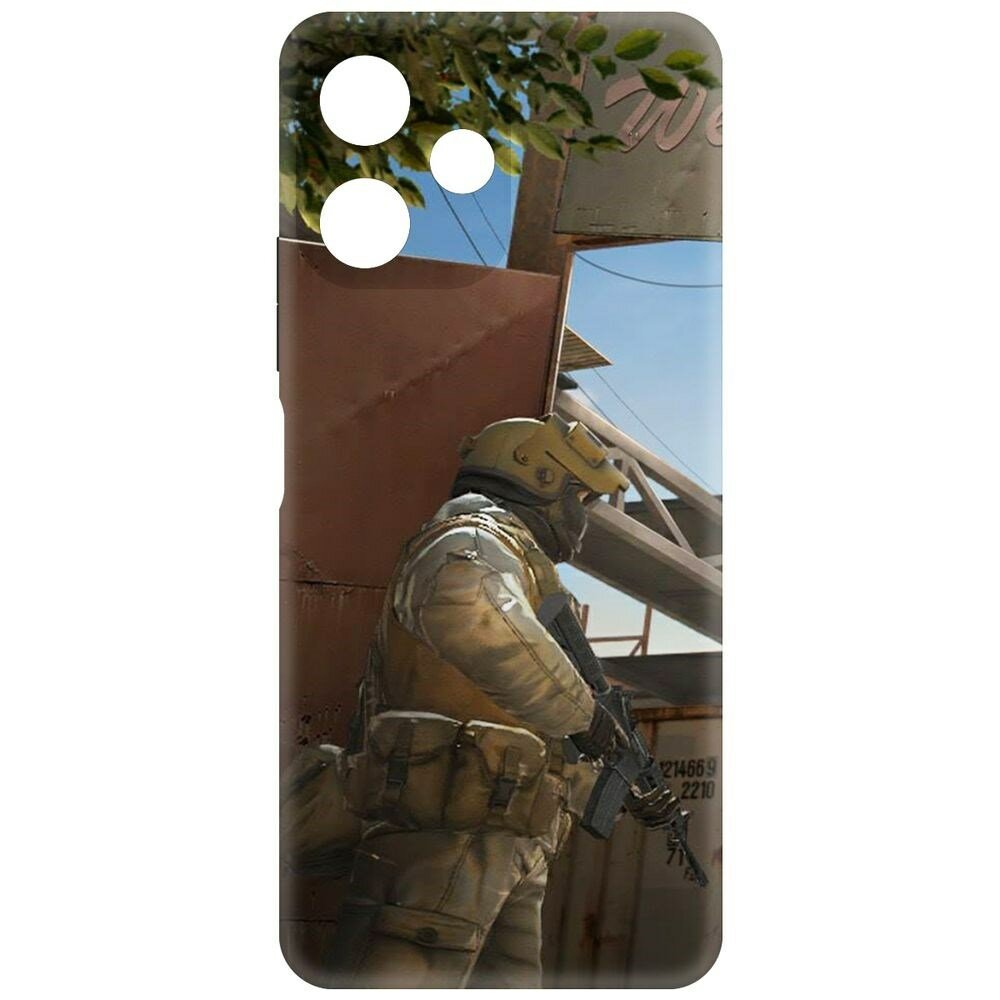 Чехол-накладка Krutoff Soft Case Cтандофф 2 (Standoff 2) - Rust для Xiaomi Poco M6 Pro 5G черный