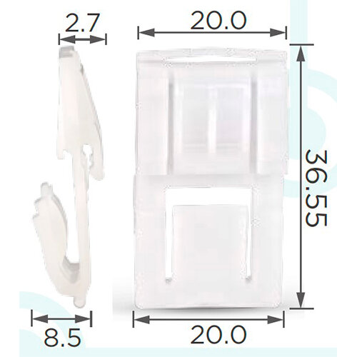 Клипса крепления молдинга лобового стекла (OEM: 91503TK8A01) 775225