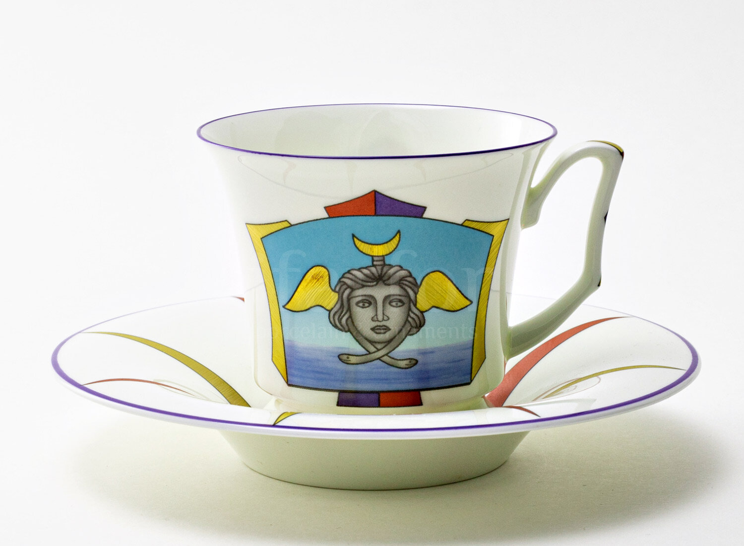 Чашка с блюдцем чайная Петербургская палитра. Петербургское настроение Юлия