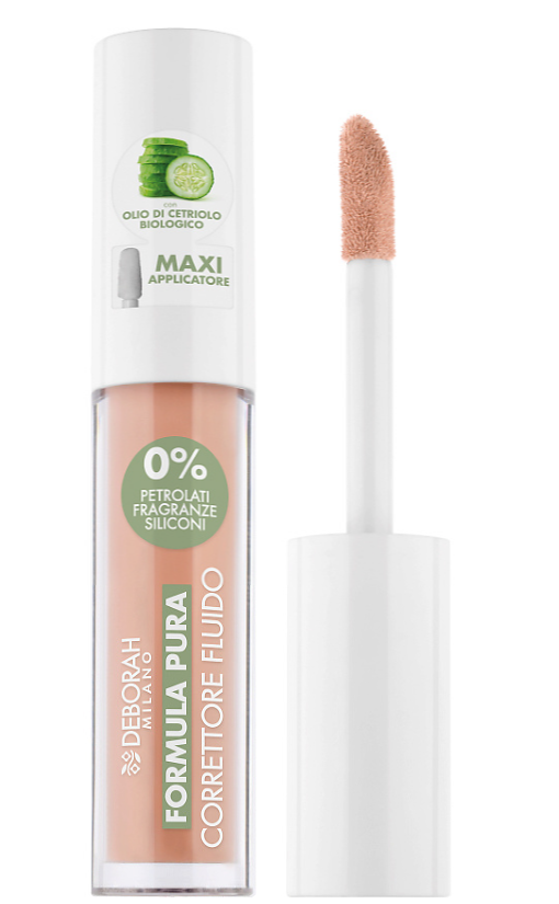 Консилер жидкий Deborah Milano Formula Pura Fluid Concealer, тон 01 Белоснежный, 4,98 гр.