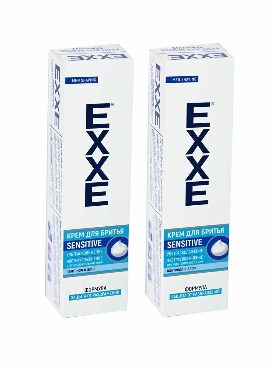 EXXE Крем для бритья SENSITIVE для чувствительной кожи, 100 мл, 2 уп