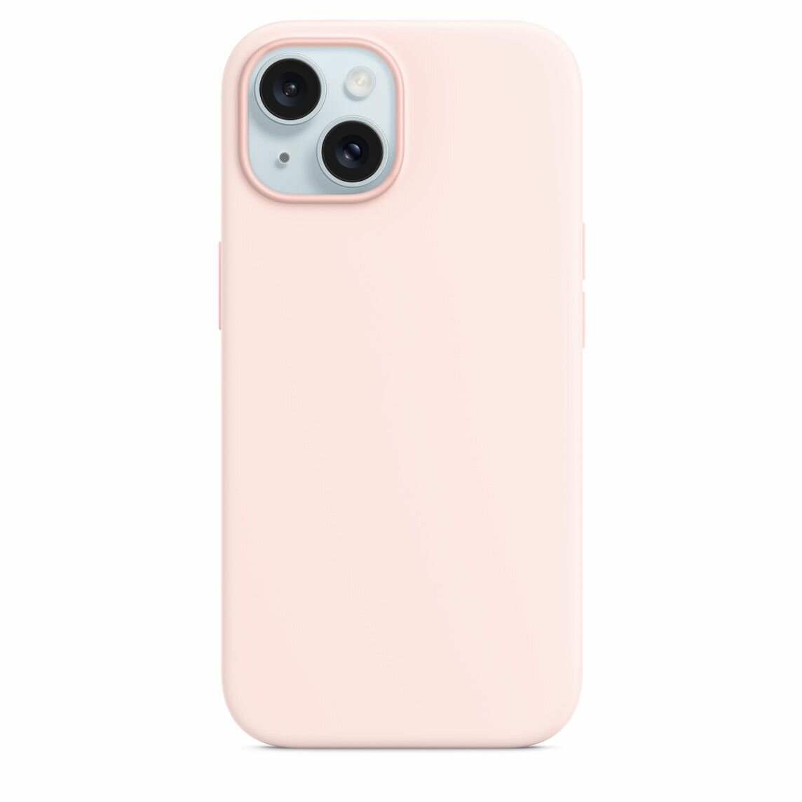Чехол Apple для iPhone 15 Plus, с поддержкой MagSafe, силиконовый, "Light Pink"