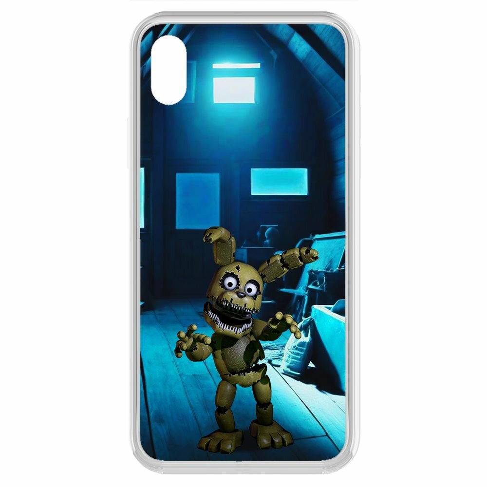 Чехол-накладка Krutoff Clear Case фнаф - Плюштрап для iPhone XR