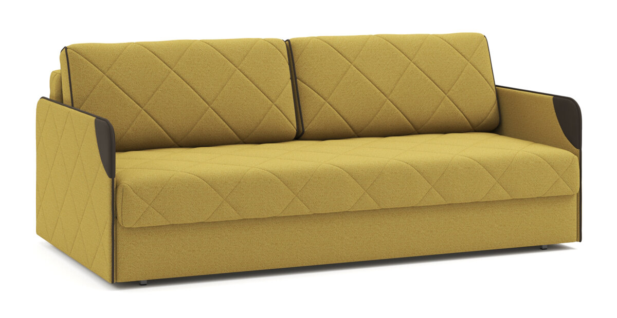 Прямой диван Цвет Диванов Марсель NEXT 22 200 прямой Светло-горчичный