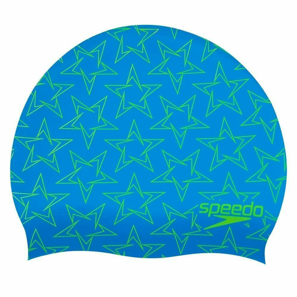 Шапочка Speedo Boomstar Junior 8-08386f302, для плавания, силикон, голубой
