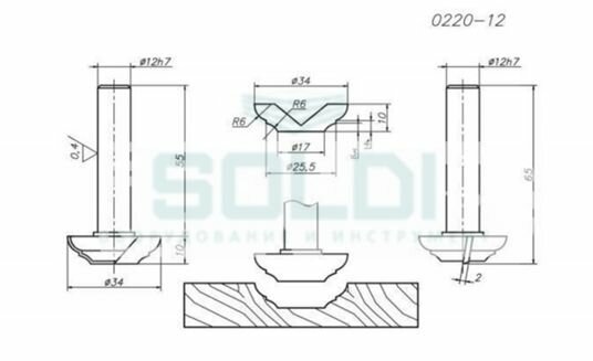 Фреза ST0220-12 PCD