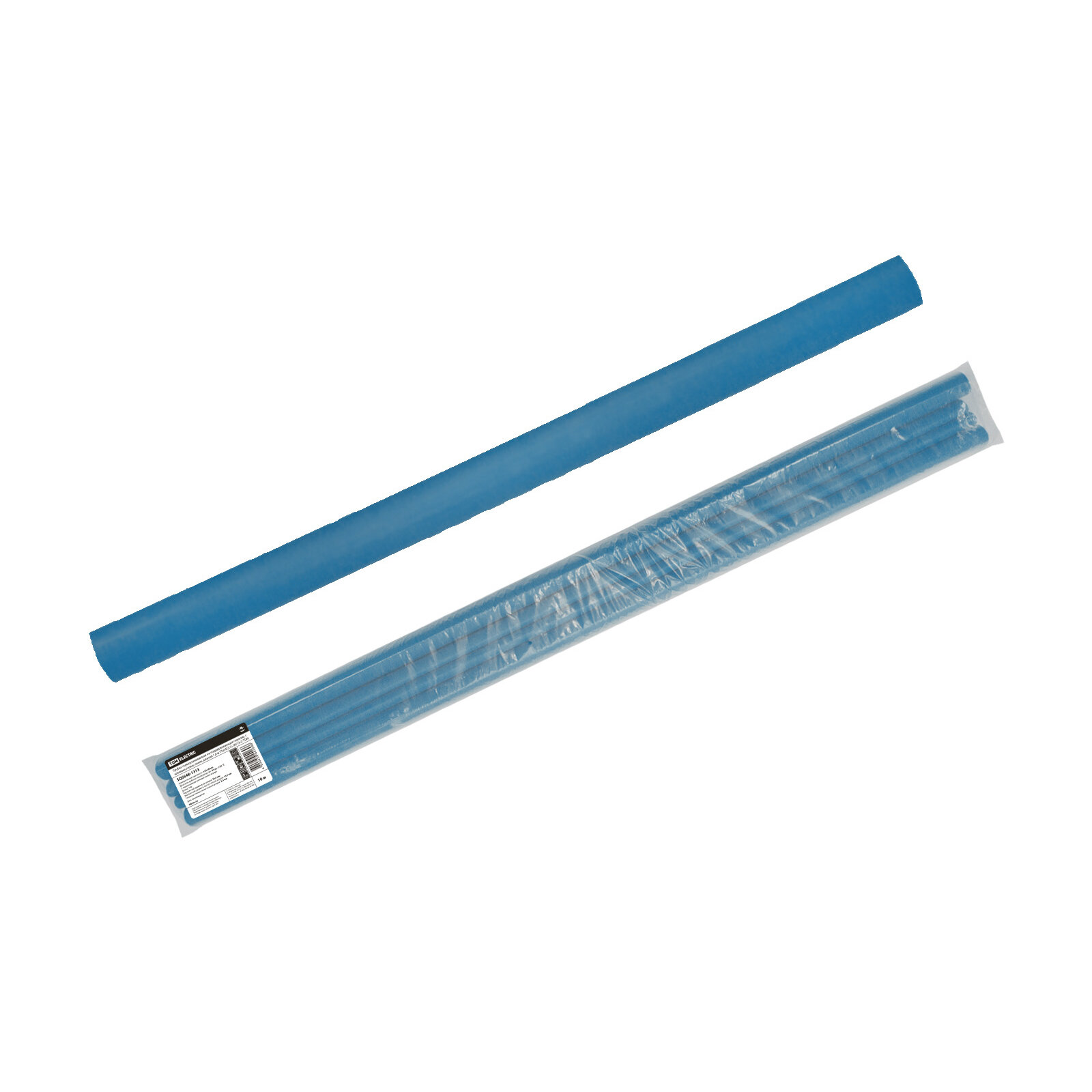 Трубка термоусаживаемая не поддерживающая горение, с клеевым слоем, синяя, длиной 1,0 м ТТкНГ(3:1)-39/13-С, TDM SQ05481313 (10 м.)