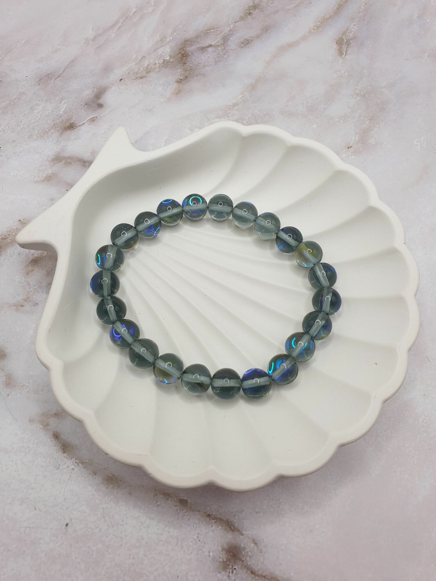 Браслет, опал синтетический